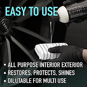 Nanoskin MULTI DRESS All Purpose Dressing 1 Gallon - Interior & Exterior Dressing for Car Detailing | Works on Tire, Vinyl, Rubber, Plastic & Trim | Safe for Cars, Trucks, Motorcycles, RVs & More