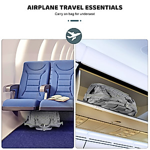 RJEU Women Backpack,Work Computer Bag for Nurse Teacher with USB Charger,Girls High School Backpack Cute Laptop Tote Backpack for Travel Office,Grey