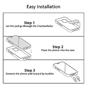 Alto Crossbody Phone Lanyard: detachable patch, nylon strap with Italian leather pad, for iPhone 15/15 Plus/15 Pro /15 Pro Max case (Caramel Brown)