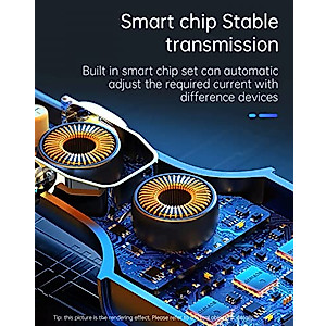 Impulsiqs 6 Port USB C Car Charger Adapter – 75W Car USB Charger Multi Port 5 ft Backseat Extension - 12v Cigarette Lighter USB Charger Plug - Super Fast Type C PD3.0 QC3.0 Compatible with iPhone