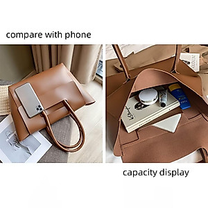 EDIWER Tote Handbag for Women Casual Work Bag Water Resistant Top Handle Bag Large Capacity Shoulder Satchel for Travel