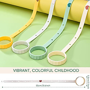 Bottle Holder for Baby,Bottle Bungees,Water Bottle Strap,Toddler Snack Cups Strap,2 Pack Silicone Adjustable Sippy Cup Straps for High Chairs,Strollers,Cribs,Car Seat,Hanging Baskets(Green, Gray)