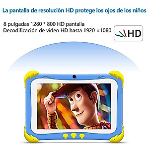 8 inch Kids Tablets,Android 11.0 Tablet for Kids,with Parental Control,2GB RAM,32GB ROM,1280×800 IPS Display,Kid-Proof Case,WiFi Tablet,Ideal Gifts for Christmas and New Year 2022