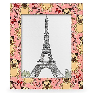 POFATO Magic Dog 8x10 Picture Frame Wood Photo Frame for Tabletop Display Wall Mount Picture Frame Display 8 x 10 Inch Photo Wall Decor Home Gift Frames
