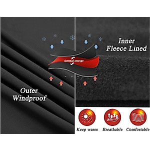 SILKWORLD Thermal Underwear Mens Compression Pants Cold Gear Athletic Gym Leggings with Pockets Winter Base Layer Bottoms,C5_Fleece Lined_3pack_Navy Blue,Hemp Grey,Cyan,3X-Large