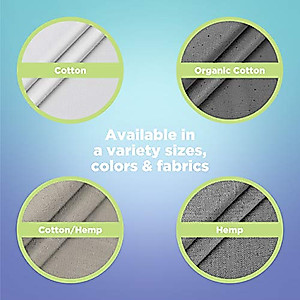 Bean Products Cotton Shower Curtain (Natural), [70" x 74"] | All Natural Materials - Made in USA | Works with Tub, Bath and Stall Showers