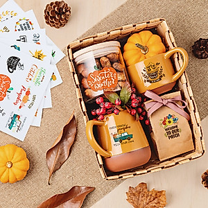 45 Pcs Happy Fall Stickers Decals Thanksgiving Sticker Labels Acorn Pumpkin Autumn Leaf Stickers for Fall Holiday Party Favor Supplies Classroom Decor Card Envelope Gift Wrap Crafts