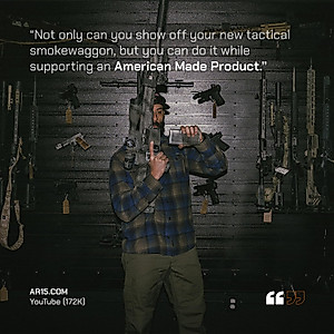 Hold Up Displays Bow Hanger, Compound Bow Wall Mount, Safely Stores and Vertically Displays Two Bows, Made in USA