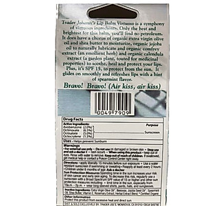 Trader Joe's Virtuoso SPF 15 Spearmint Lip Balm