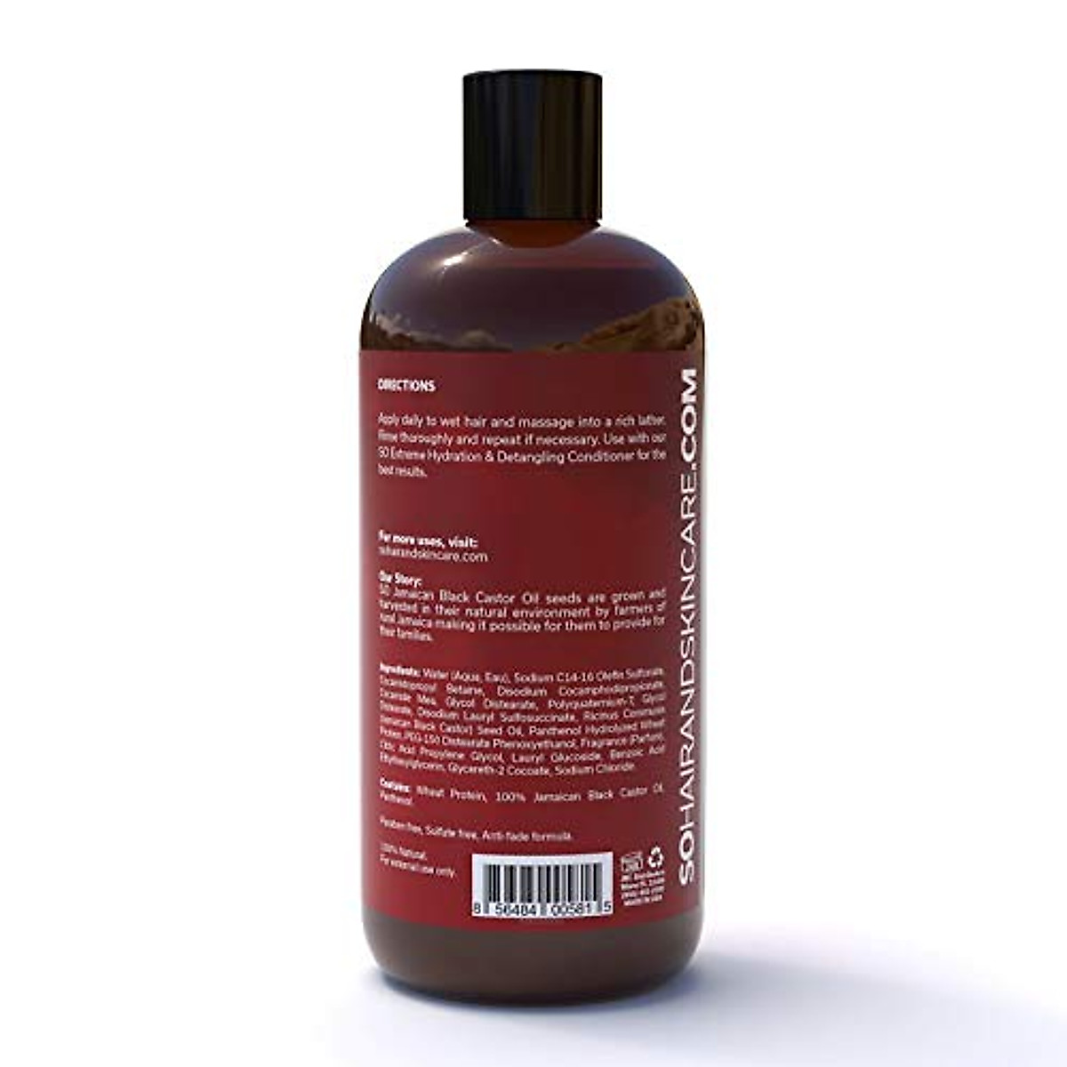 SO Jamaican Black Castor Oil Extreme Hydration & Detangling Shampoo | Prevent Hair Damage | Get Silky, Soft, Shine | Effective For Men & Women All Hair Types 12 Oz /354 mL