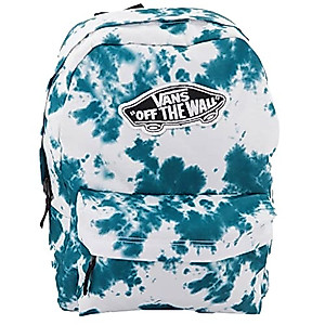 Vans Realm Deep Blue Teal Backpack, Tie Dye, One size