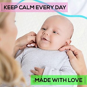 Baby Diaper Changing Mat - 31,5 x 25,5 inch Waterproof Portable Travel Changing Pad - Wipable Liners for Newborn Todlers Kids - Foldable Large Baby Nappy Changer Mat (White w/Turquoise Changing mat)