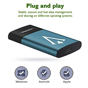 ASENNO Portable SSD External Solid State Drive Possport SSD (ASP1 1TB)