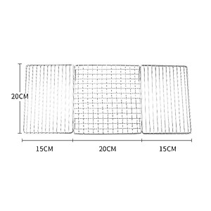 ZICANA BBQ Grill Stainless Steel Barbecue Grill Rack Cooking Foldable BBQ Grill Stand with Storage Bag Outdoor Accessories Picnic Picnic