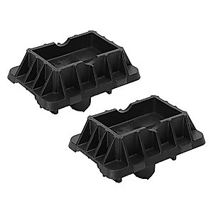 FOLOSAFENAR Under Car Jack Pad, Black ABS Rubber OE Design 2pcs Anti Aging Car Jack Support Plate 51717169981 for Autos