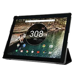 Zrengp Tablet Smart Cover for Google Pixel C 2015 Release 10.2 inch, Ultra Thin Slim Folio Stand Lightweight with Auto Sleep/Wake Up Function Leather Case for Google Pixel C 10.2" (Black)