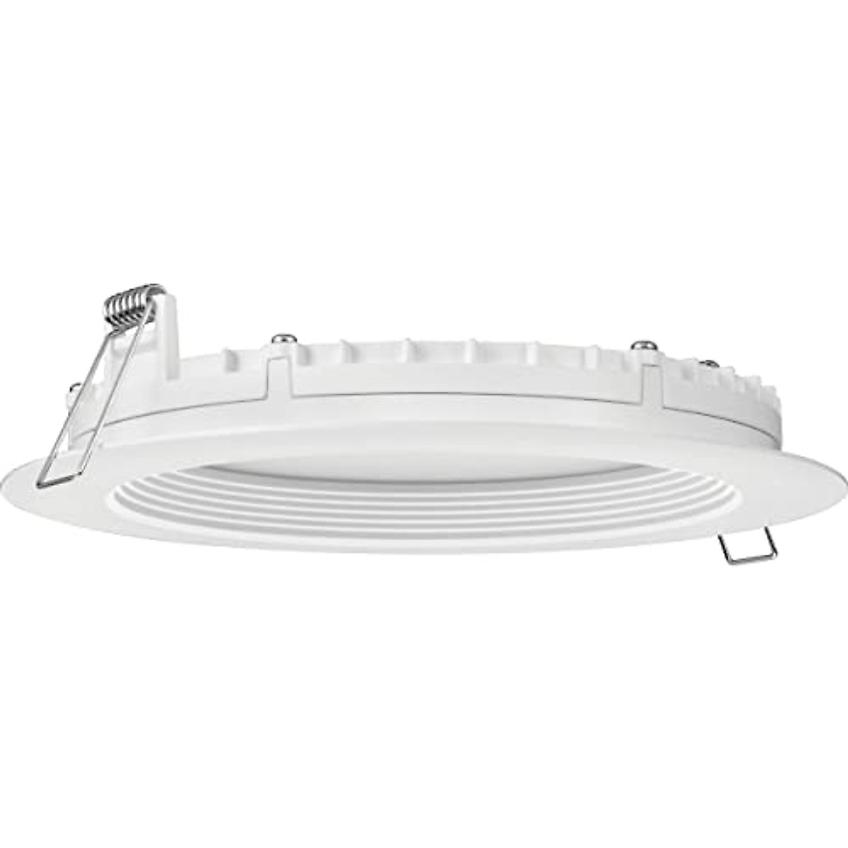 Juno WF6 REG SWW5 90CRI CP6 MW M2 Canless Wafer Recessed LED Downlight, Shallow Regressed Baffled Trim Style, 6-Inch, Matte White, 6-Pack