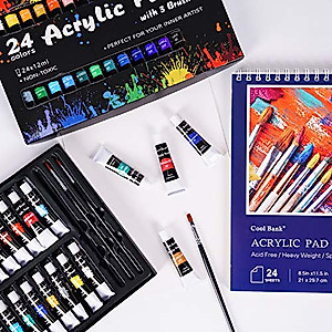 24 acrylic paint set for Adult Coloring Books Art Office Set