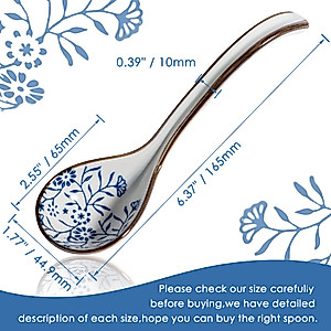 Ceramic Soup Spoon 4 pcs Hand-Made