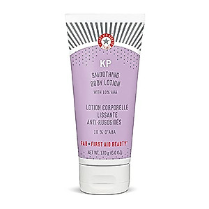 First Aid Beauty KP Smoothing Body Lotion – Chemically Exfoliates and Moisturizes with 10% Lactic Acid (AHA), Urea, Colloidal Oatmeal and Ceramides – 6 oz﻿