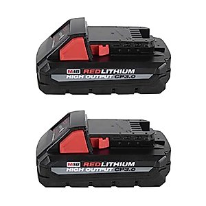 Milwaukee M18 18V 48-11-1835 High Output 3.0Ah Lithium Ion Battery 2 Pack