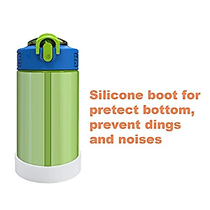 Replacement Straws Compatible with Zak Kids Water Bottle-15.5oz and 16 oz Zak Kids Cup Include 5 BPA-FREE Straws and 1 Straw Cleaning Brush and 1 Silicone Boot(15.5/16OZ)