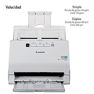 Canon imageFORMULA RS40 Photo and Document Scanner, with Auto Document Feeder | Windows and Mac | Scans Photos - Vibrant Color - USB Interface - 1200 DPI - High Speed - Easy Setup