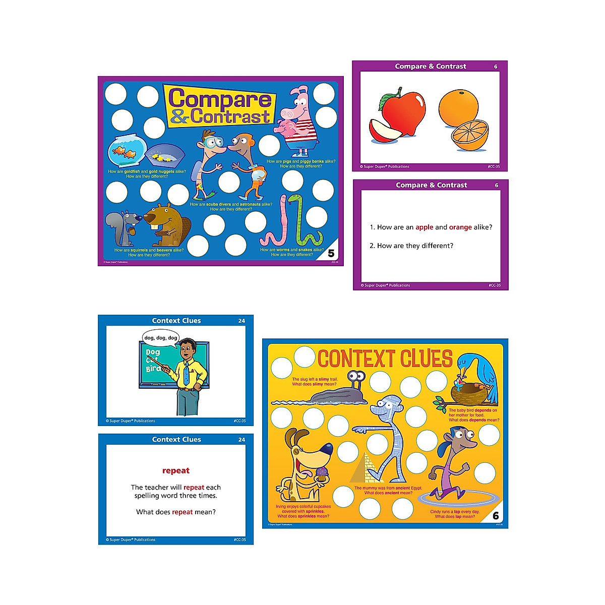 Super Duper Publications | Vocabulary Chipper Chat® Magnetic Game | Educational Learning Resource for Children | Magnetic Wand, Chips, and Game Boards |