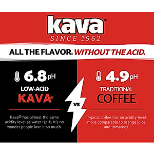 Kava Decaf Acid Reduced Instant Coffee, 4 Ounce Jar (Pack of 1)