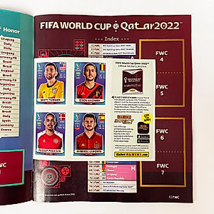 2022 Panini FIFA World Cup Mega Starter Pack - Album + 50 Stickers (US Version) - 8 Packs + 10 Stickers Inside Album