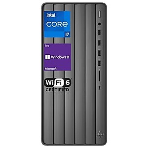 HP Business Newest 13th Generation Envy i7 Tower Desktop, Intel Core i7-13700, 32GB RAM, 1TB SSD, RJ45, SD Card Reader, HDMI, Wi-Fi 6 & Bluetooth, Wireless Keyboard & Mouse, Windows 11 Pro, Black