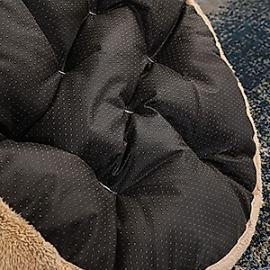 Cute Bear Hug Design Dog Cat Beds Plush Pet Beds Cuddler, Warm Soft Calming Dog Beds with Removable Washable Cover Non-Slip Bottom (Diameter 22 in, Grey)