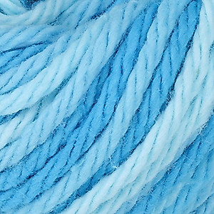 Lily Sugar 'N Cream The Original Ombre Yarn, 2oz, Gauge 4 Medium, 100% Cotton, Swimming Pool - Machine Wash & Dry