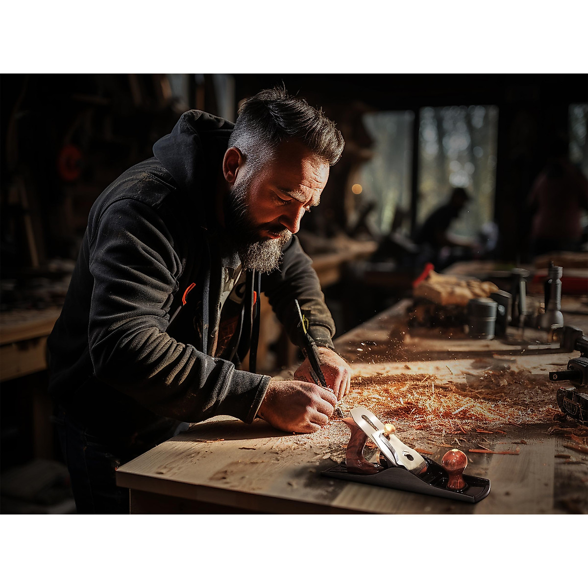 Rewan No 5 Jack Plane Set: Includes Protective Sleeve, Extra Blade, and Jack Plane - Wood Planer Kit - Top Choice for Woodworking Planer - End Plane Tool - Best Planers Woodworking - Wood Planers