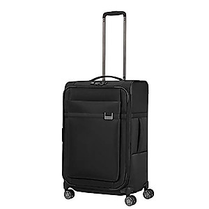 Samsonite Airea Luggage- Suitcase, Spinner M Expandable (67 cm - 81.5 L), Black (Black)