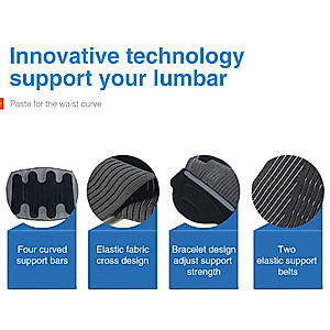 LSRRYD Portable Adjustable Elastic Lower Back Brace Pain Relief Double Pull Neoprene Lumbar Support Belt for Pain Relief and Injury Prevention for Men and Women (Size : M)