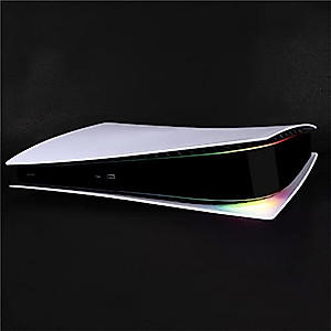 N+B Luminous Sticker, Custom Led Lightbar Decals Stickers Compatible for PS5 Console, Decoration Led Lighting Strips Adhesive Stickers Compatible for PS5 Console Accessories(Red)