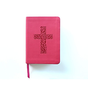 Biblia Católica en español. Símil piel fucsia, tamaño compacto / Catholic Bible. Spanish-Language, Leathersoft, Fucsia, Compact