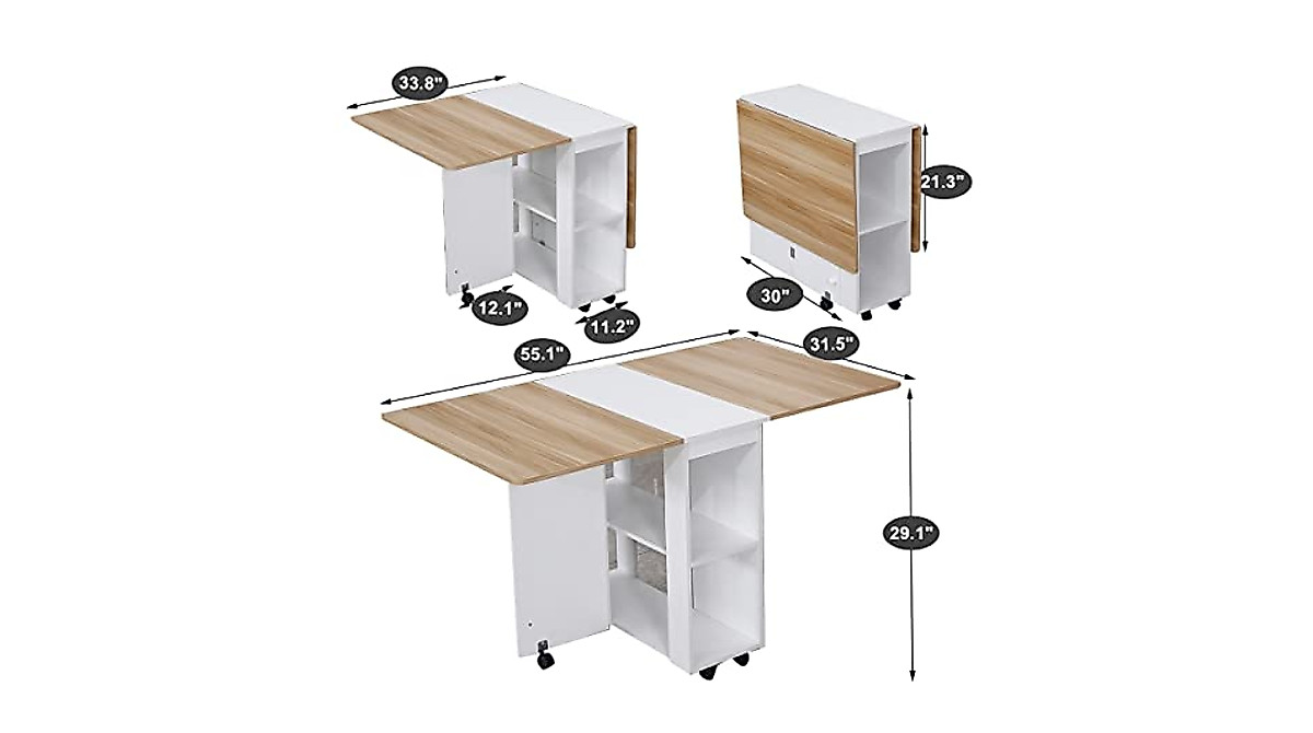 VANSPACE Folding Dining Table for Small Spaces | Space-Saving & Versatile