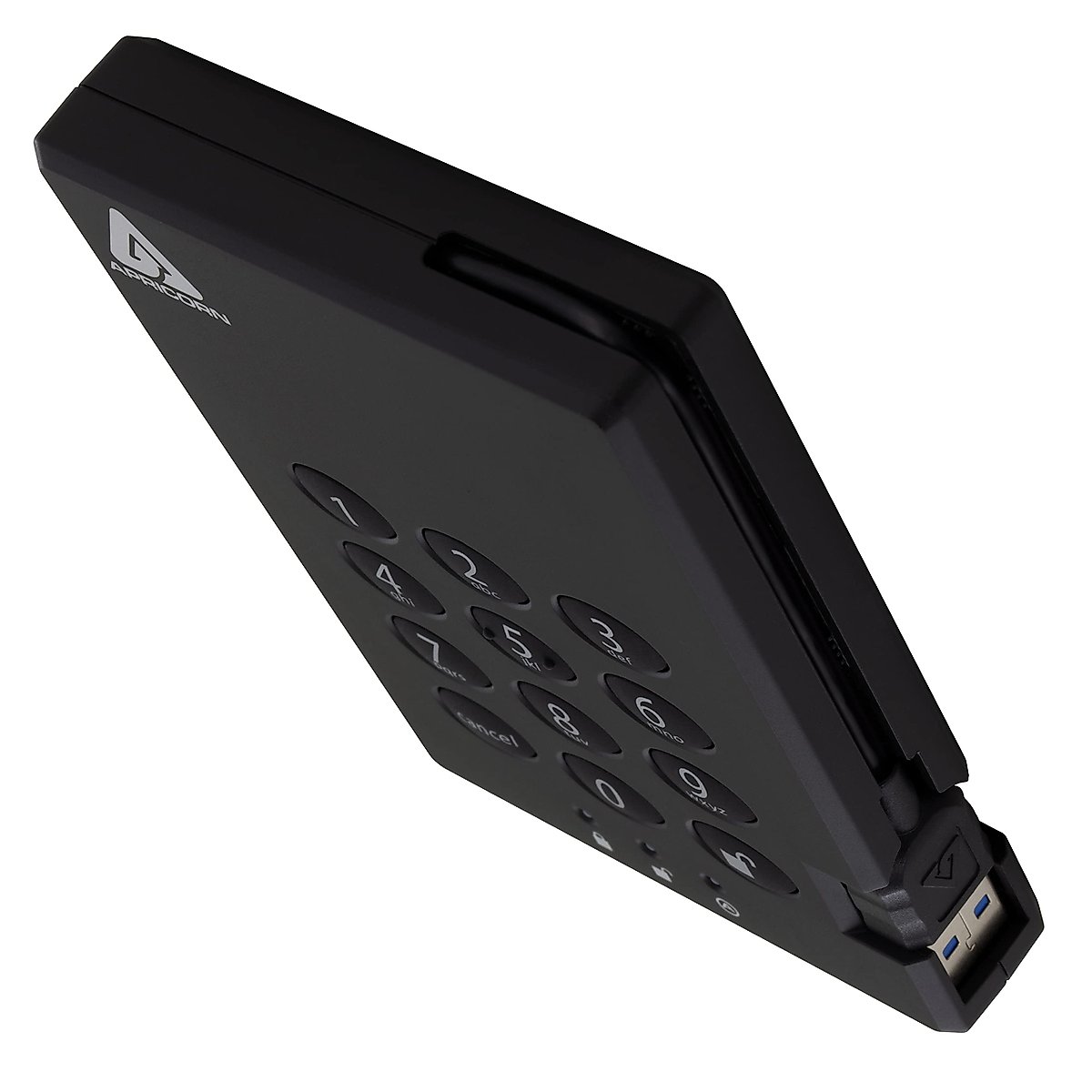 Apricorn 1TB Aegis Padlock USB 3.0 256-bit AES XTS Hardware Encrypted Portable External Hard Drive (A25-3PL256-1000)