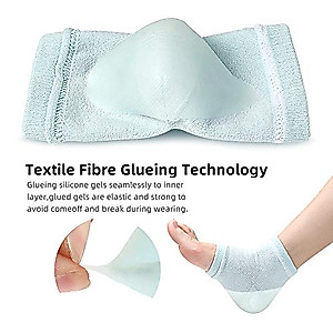 5 Pairs Moisturizing Socks, Foot Heel Socks, Open Toe Socks, Ventilate Gel Spa Socks for Womens (One Size Fits Most, 5 Colors(Green+Pink+Beige+Black+Grey))