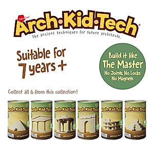 Taksa Toys Ancient Roman Arch Stem Toys Premium Educational Stackable Building Blocks, for Kids Ages 7 8 9 10+ Years Old, Indoor Architectural Kit Construction Games, Montessori Children Toys 69 Pcs