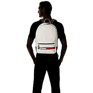 Tommy Hilfiger Men's Gino Colorblock Backpack, Ivory Petal, One Size