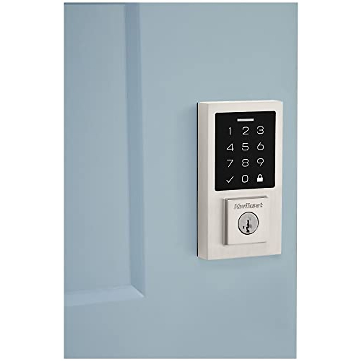 Kwikset 9270CNT-514S Kwikset 9270CNT-S SmartCode Deadbolts Touchscreen Single Cylinder Keyless Entry Deadbolt with UL Fire Rating and Smartkey Technology