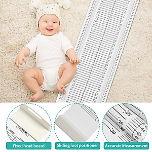 iplusmile Baby Height Measuring Mat, Infantometer Height Ruler, Growth Height Chart, Chart Soft Grow Height Chart Tape for Toddler Newborn