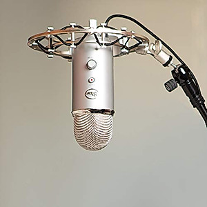 Blue Yeti USB Mic for Recording & Streaming on PC and Mac, 3 Condenser Capsules, 4 Pickup Patterns, Headphone Output and Volume Control, Mic Gain Control, Adjustable Stand, Plug & Play - Space Gray