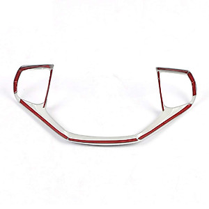 ruihe 2pc Carbon Fiber Folor Steering Wheel Cover Trim Fit for Ford Explorer 2020 2021 2022 2023 2024