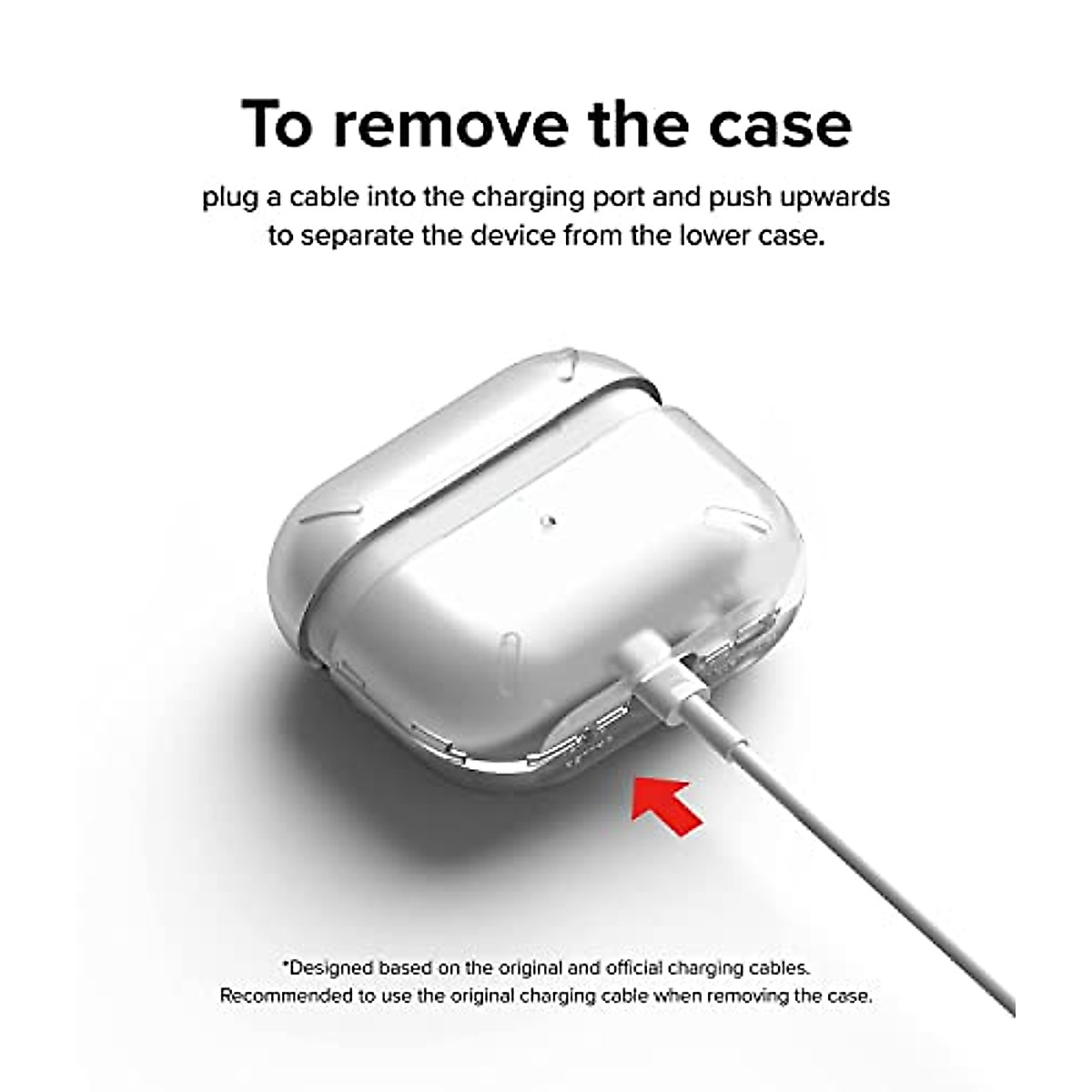 Ringke Layered Case [Scratch Resistance] Compatible with AirPods Pro 2 Case, Shockproof Cover with Carabiner Designed for AirPods Pro 2nd Generation - Matte Clear