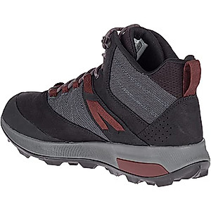 Merrell mens Zion Mid Waterproof Hiking Boot, Black, 8 M US