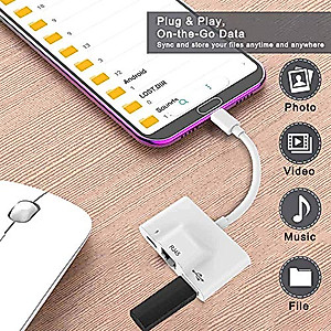 USB C to Ethernet Adapter,3 in 1 RJ45 to USB C Ethernet Adapter with USB Port and USB C Charge Compatible for MacBook Pro,Air, Dell XPS,Samsung Galaxy,Surface 7,iPad pro 2020,HTC U11 and More